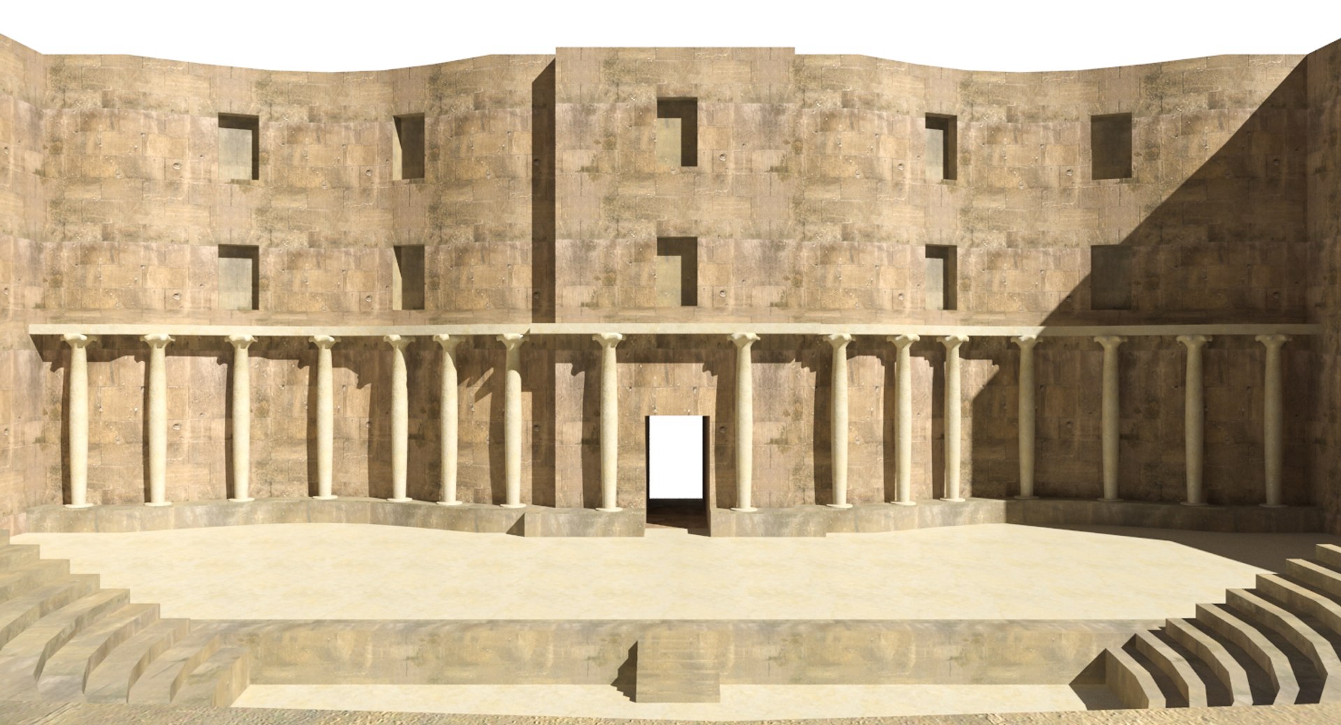 Roman Theater Theatre Model - TurboSquid 1355553