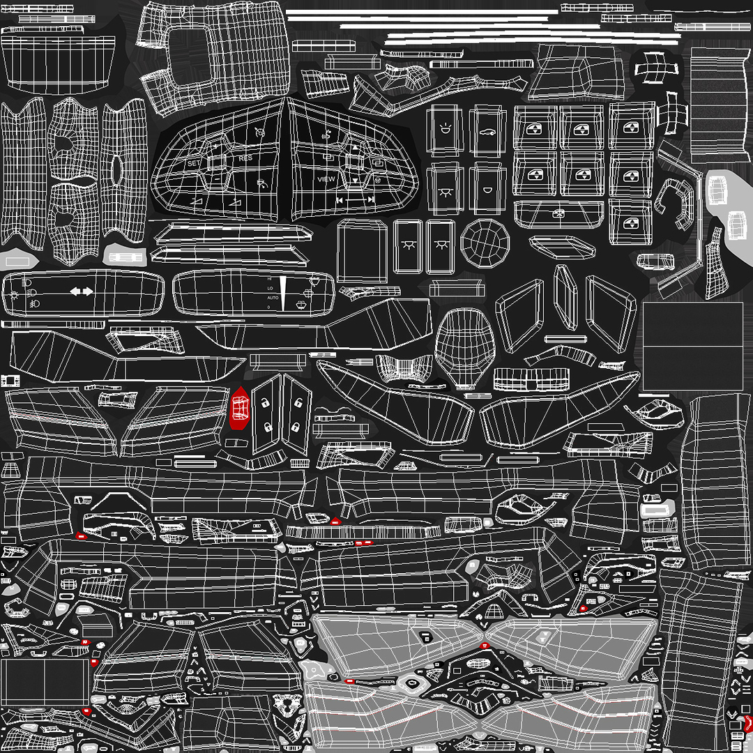 3D модель Volkswagen Sedan Jetta GLI, светло-серый, модифицированный ...