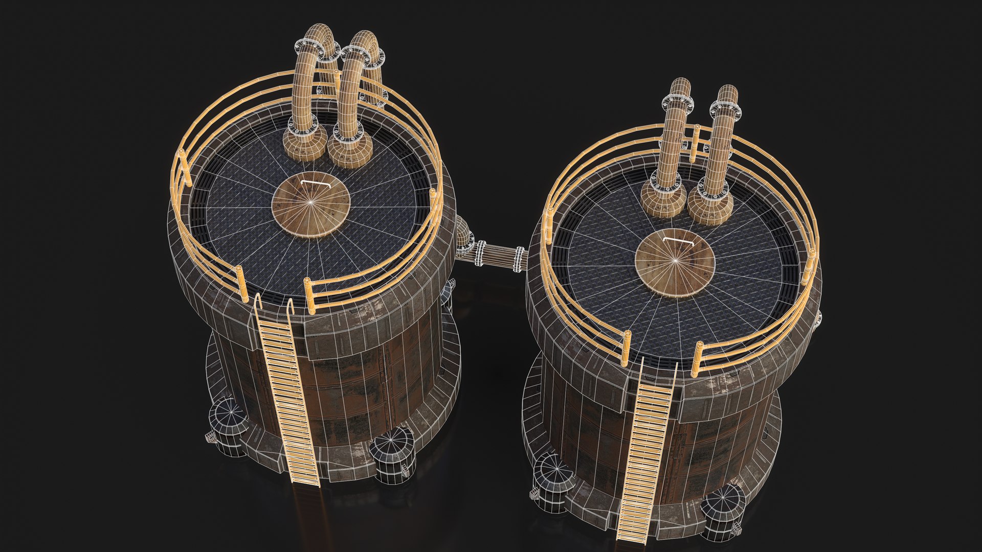 3D Industrial Silo - TurboSquid 2158989