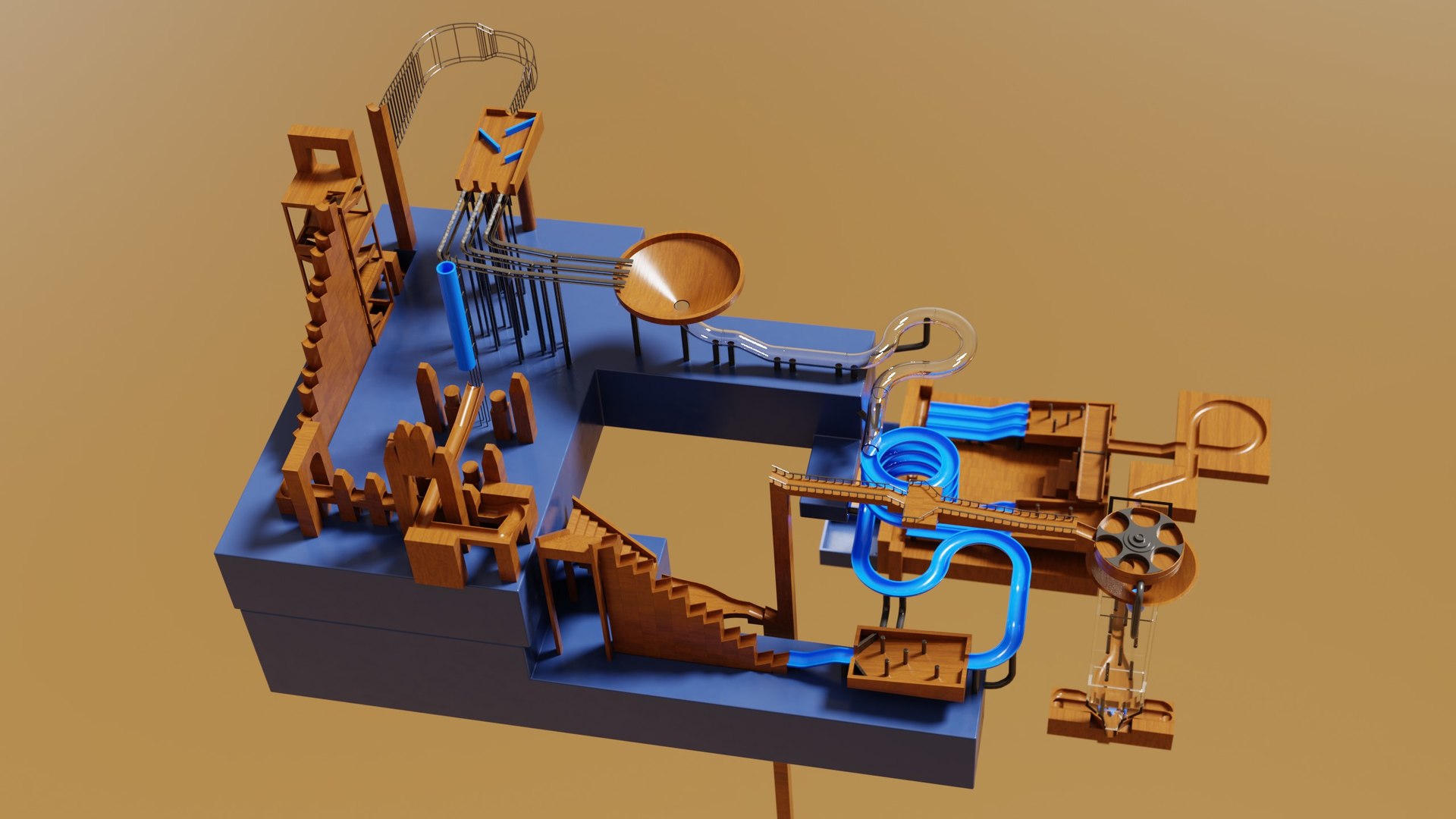 Marble Run Asset Pack 3D Model - TurboSquid 2386247