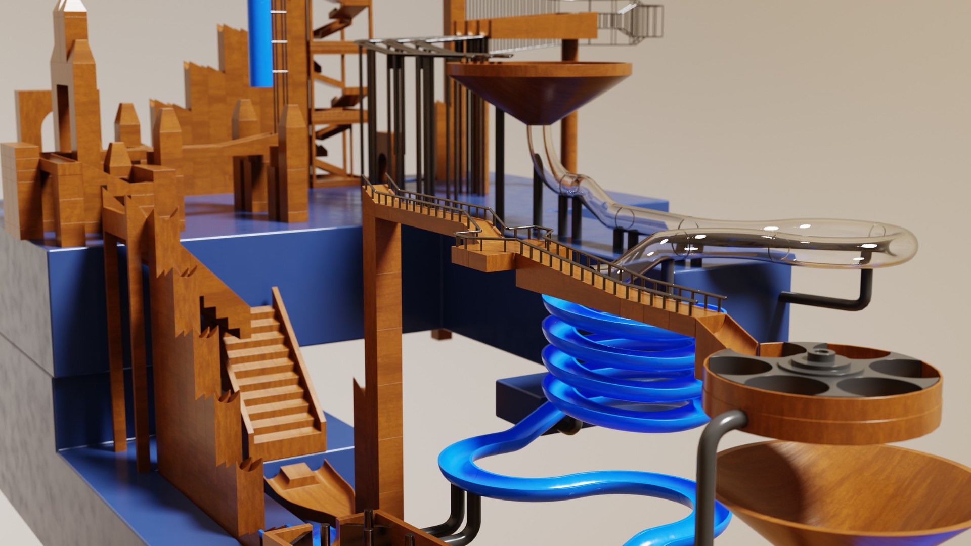 Marble Run Asset Pack 3D Model - TurboSquid 2386247