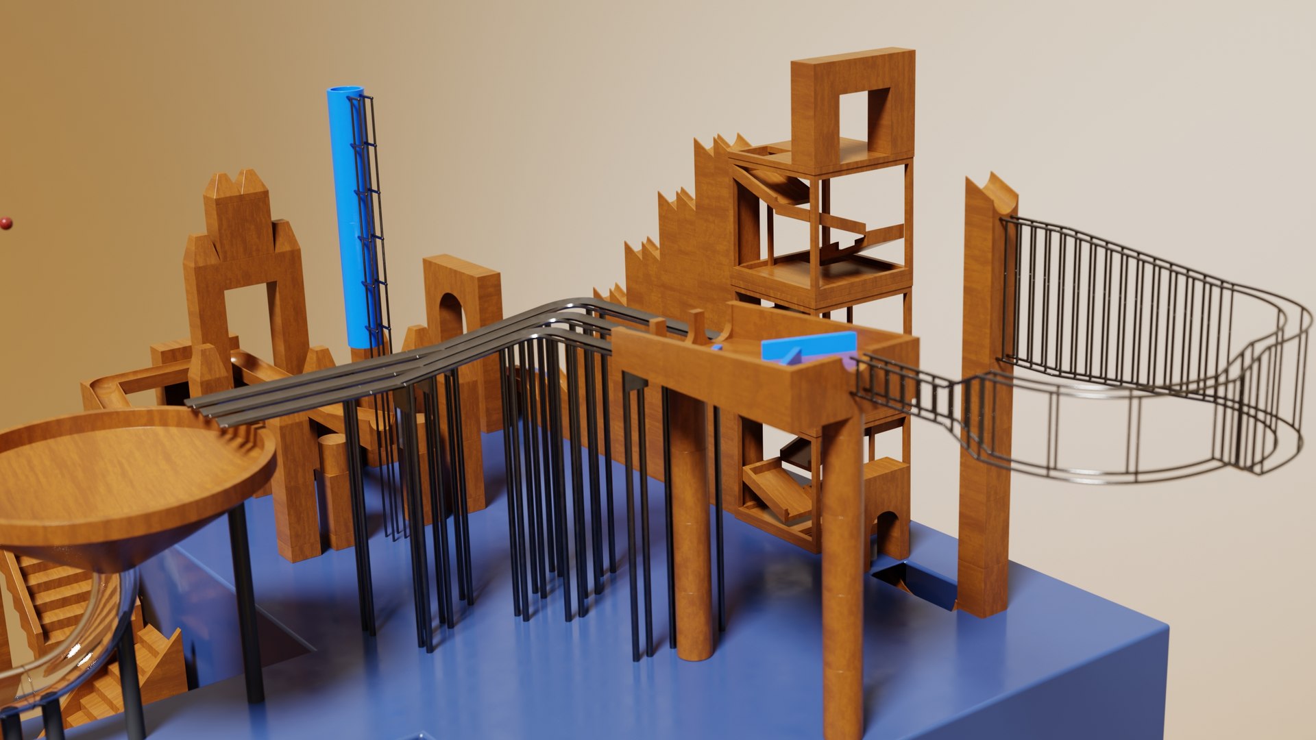 Marble Run Asset Pack 3D Model - TurboSquid 2386247