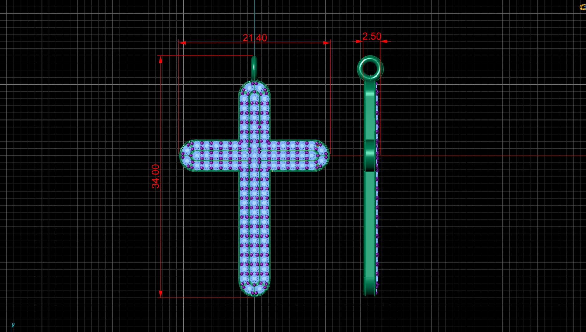 3D Orthodox cross with diamonds cnc model or 3D print model model ...
