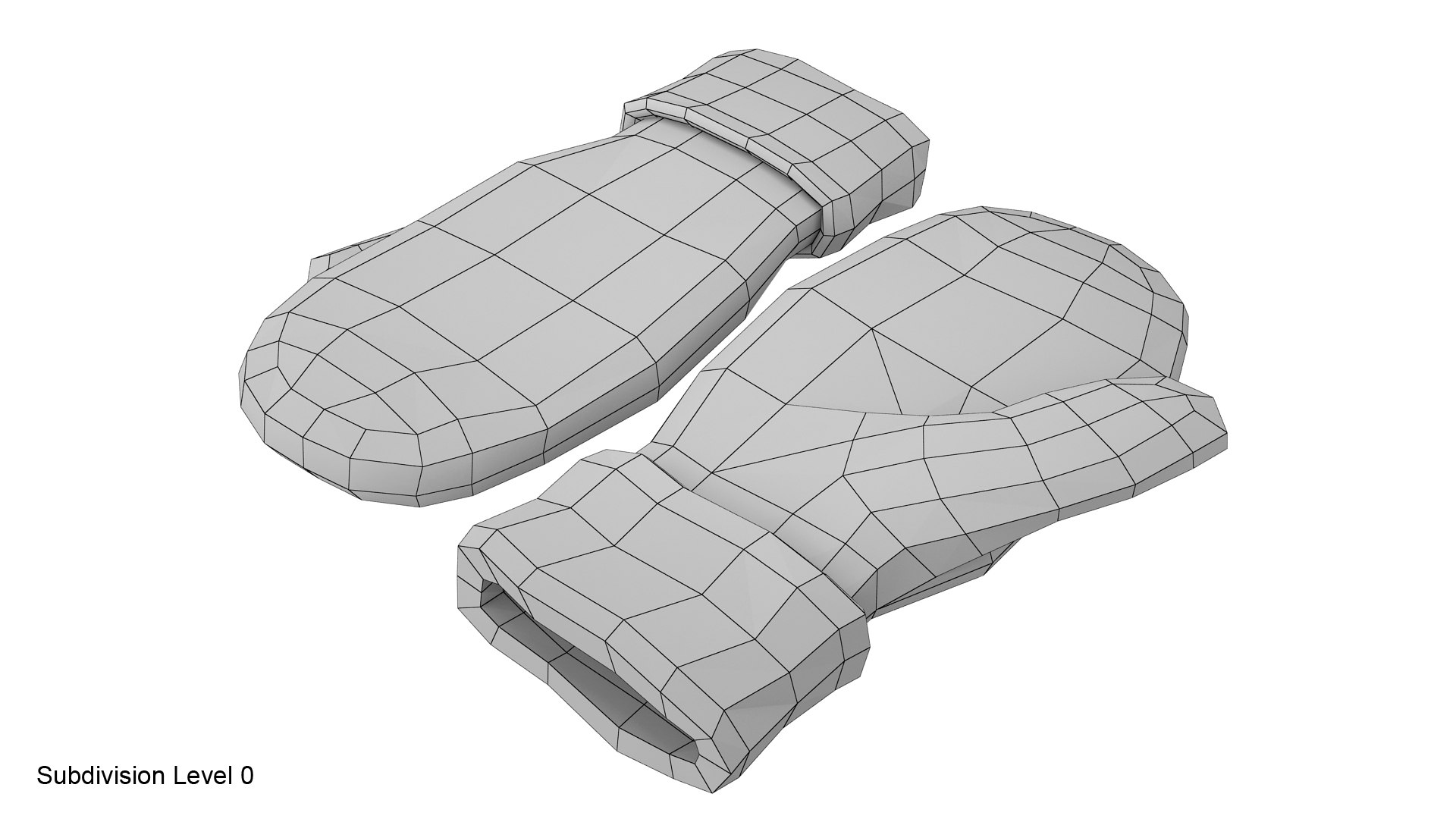 Mitten Wool Knitted Model - TurboSquid 1629902