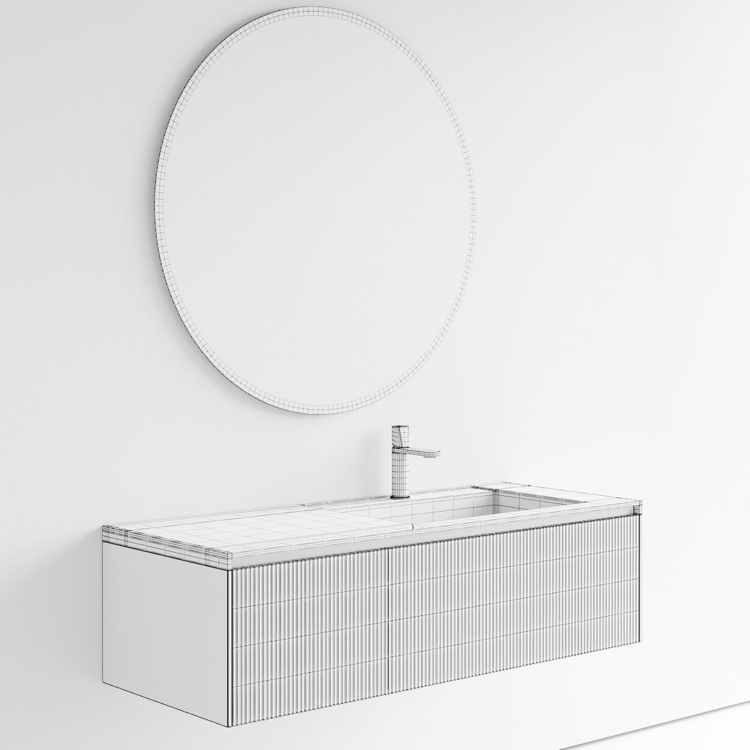 Wall-mounted Vanity 3D Model - TurboSquid 1714067