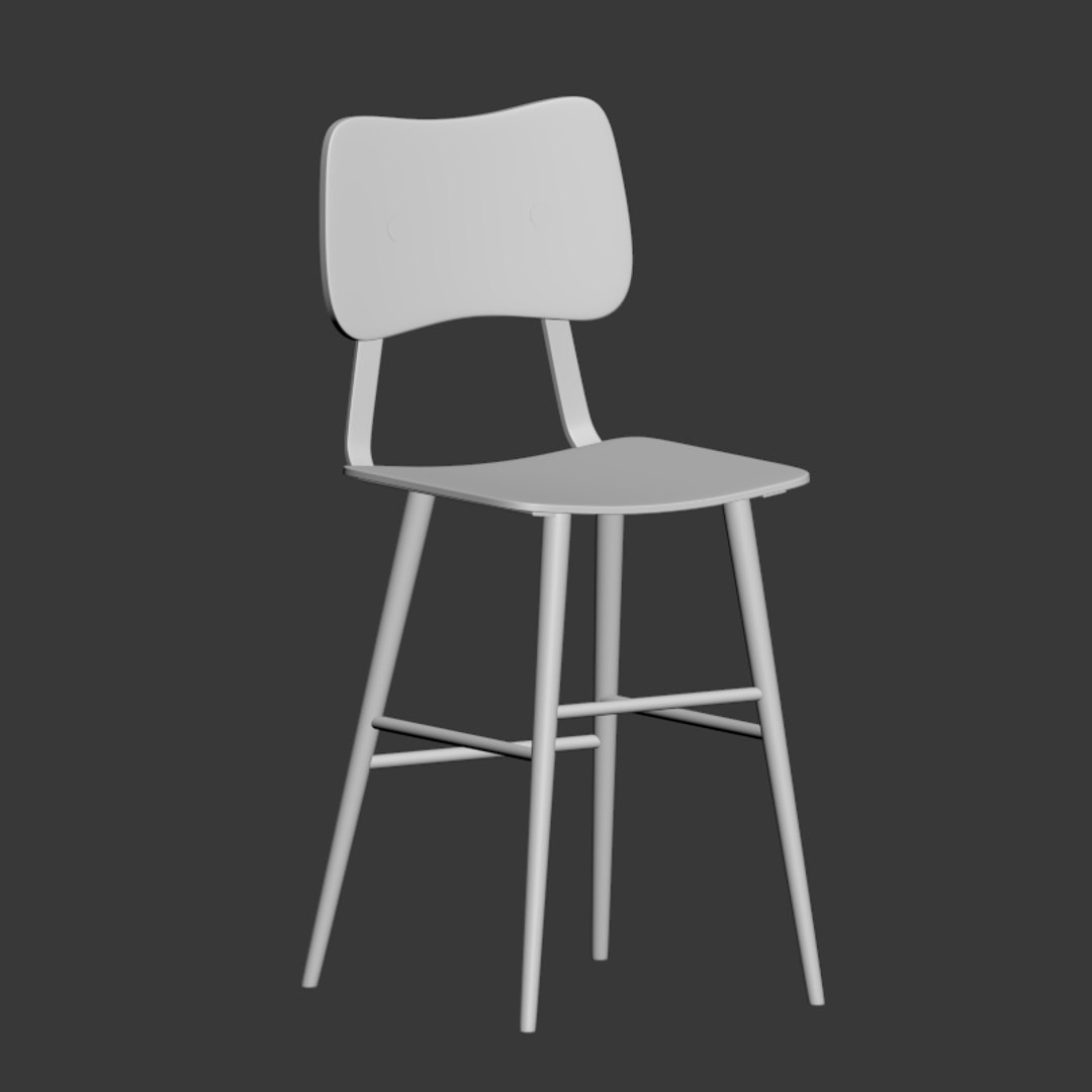 Sandler Stool Model - TurboSquid 1560424