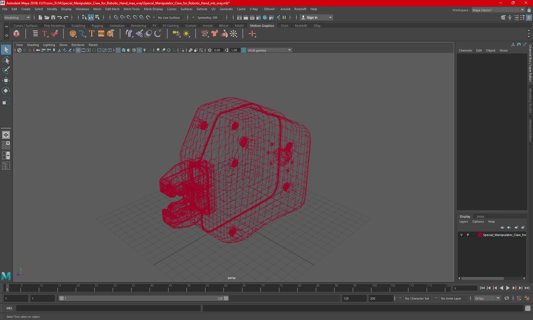 3D Model Special Manipulator Claw For Robotic Hand - TurboSquid 2287658