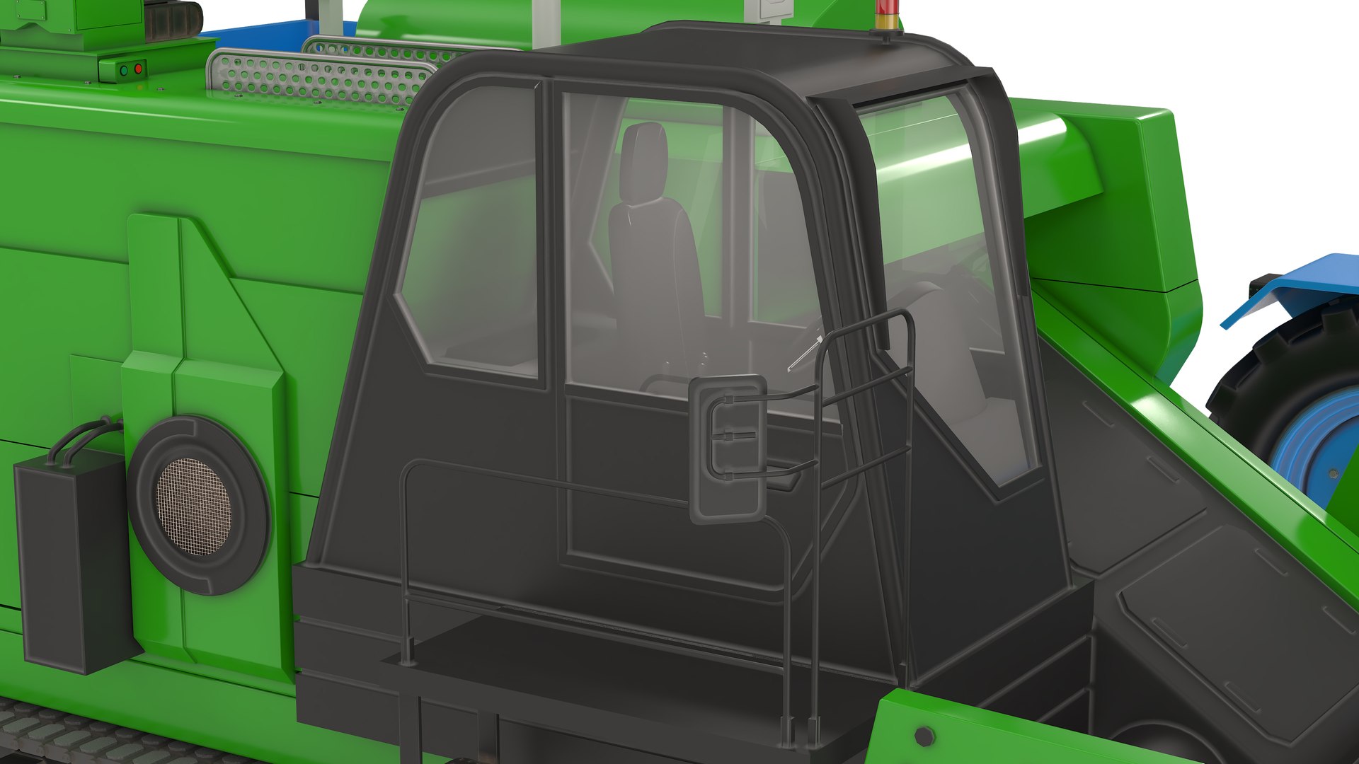 Harvester With Tractor With Agricultural Trailer 3D Model - TurboSquid ...