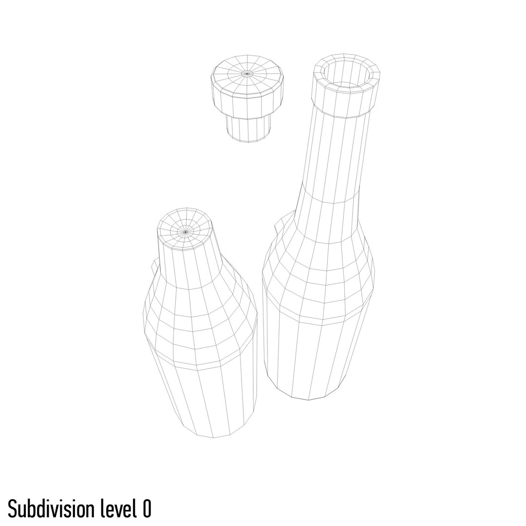 Alcohol bottle 3D model - TurboSquid 1328376