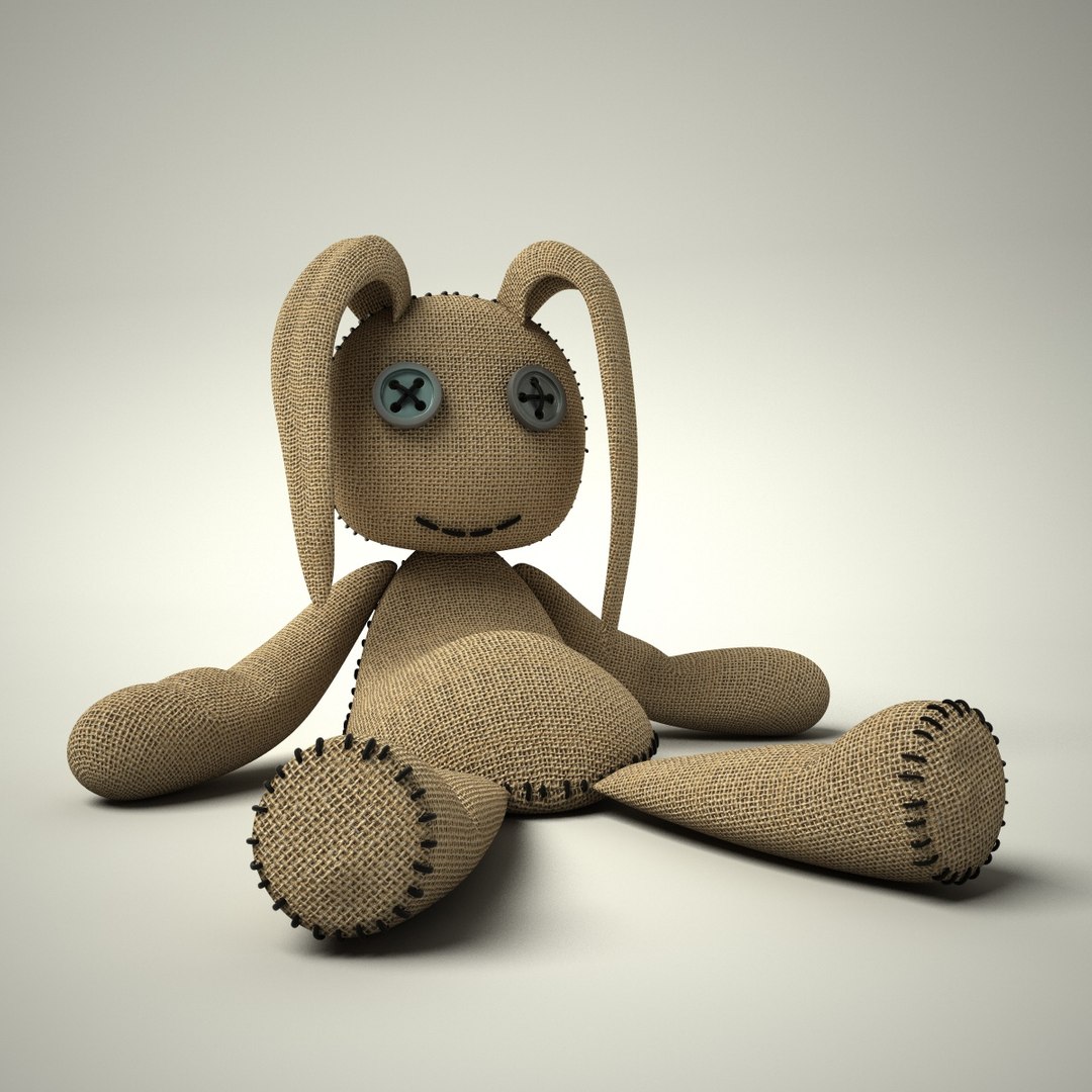 burlap doll 3d c4d