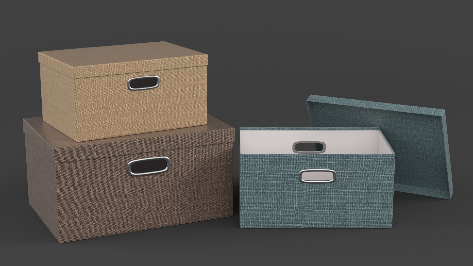 Storage Boxes model - TurboSquid 2171485