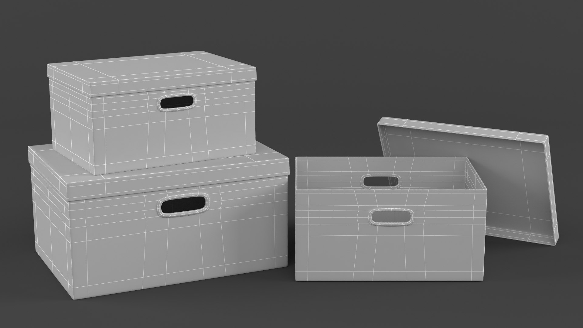 Storage Boxes model - TurboSquid 2171485
