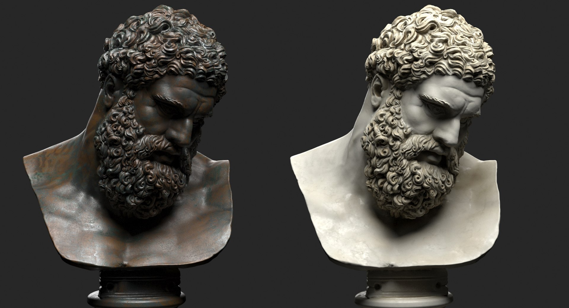 3D Bust Hercules Model - TurboSquid 1296388