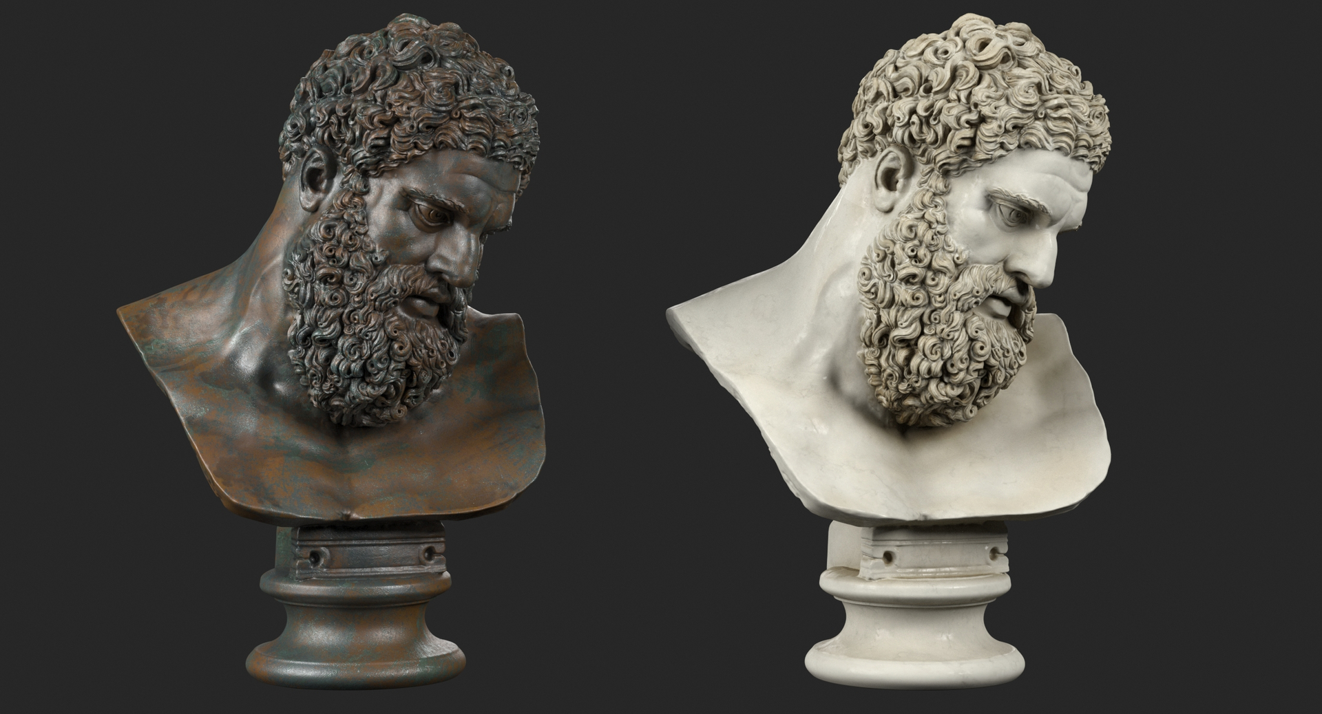 3D Bust Hercules Model - TurboSquid 1296388