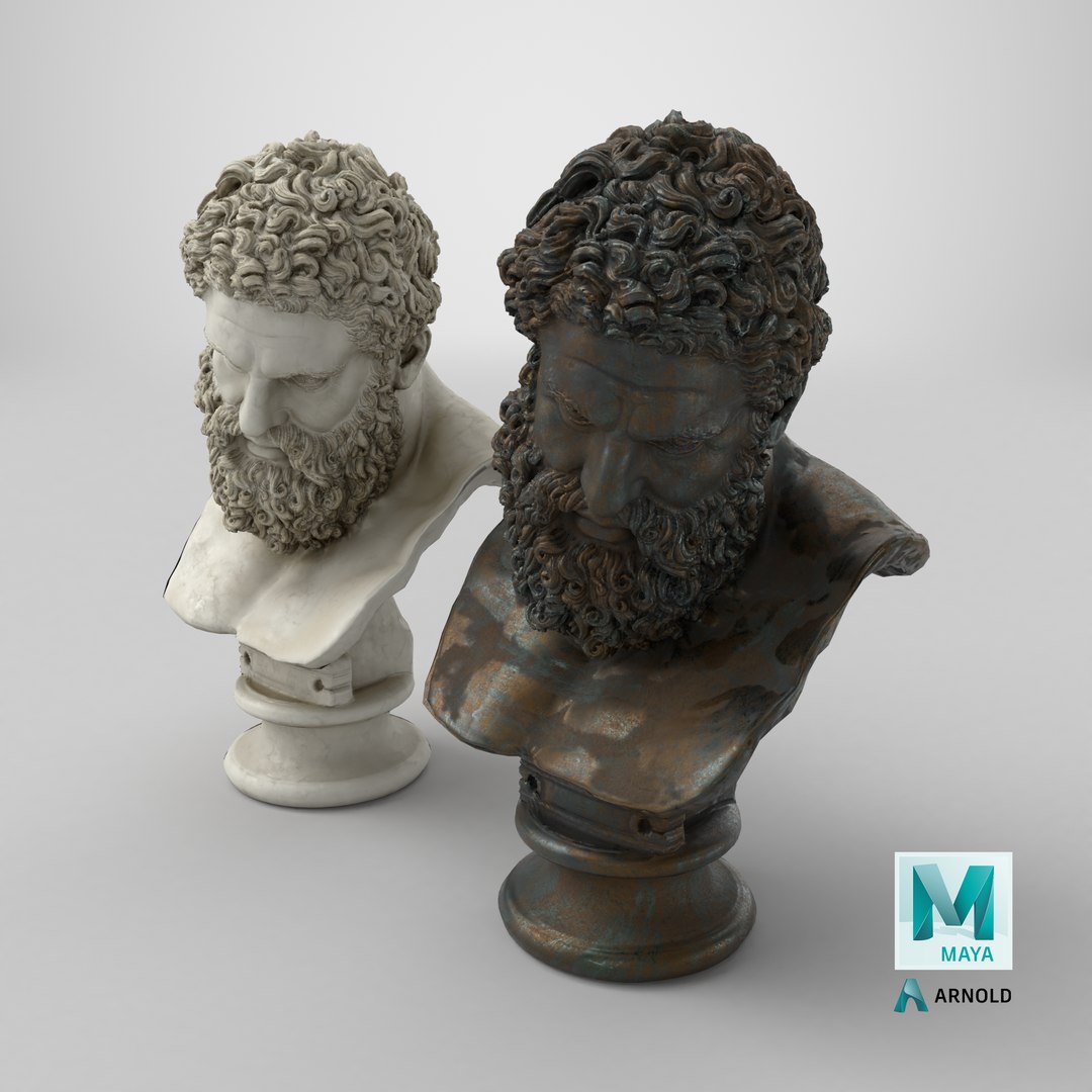 3D Bust Hercules Model - TurboSquid 1296388