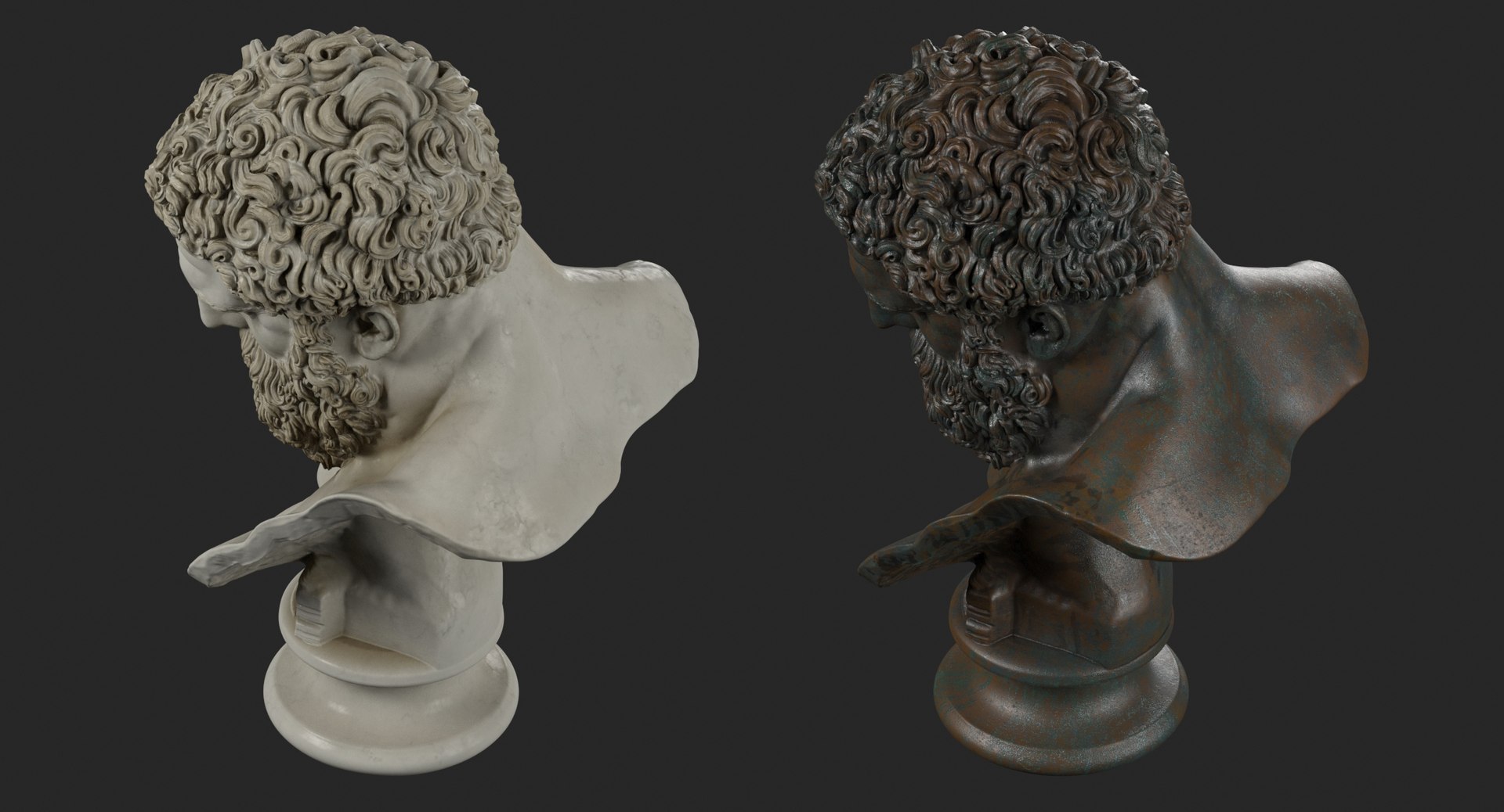 3D Bust Hercules Model - TurboSquid 1296388