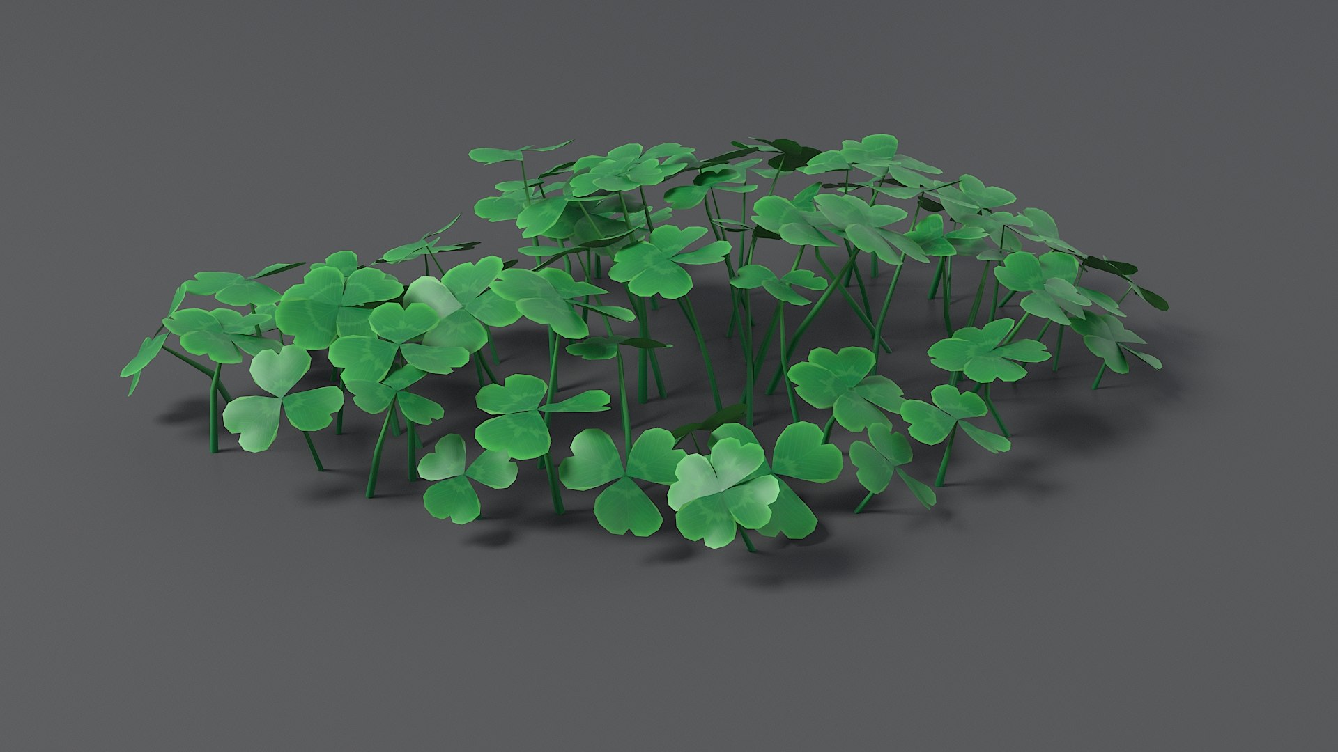 Cartoon Clover 05 3D Model - TurboSquid 2043169