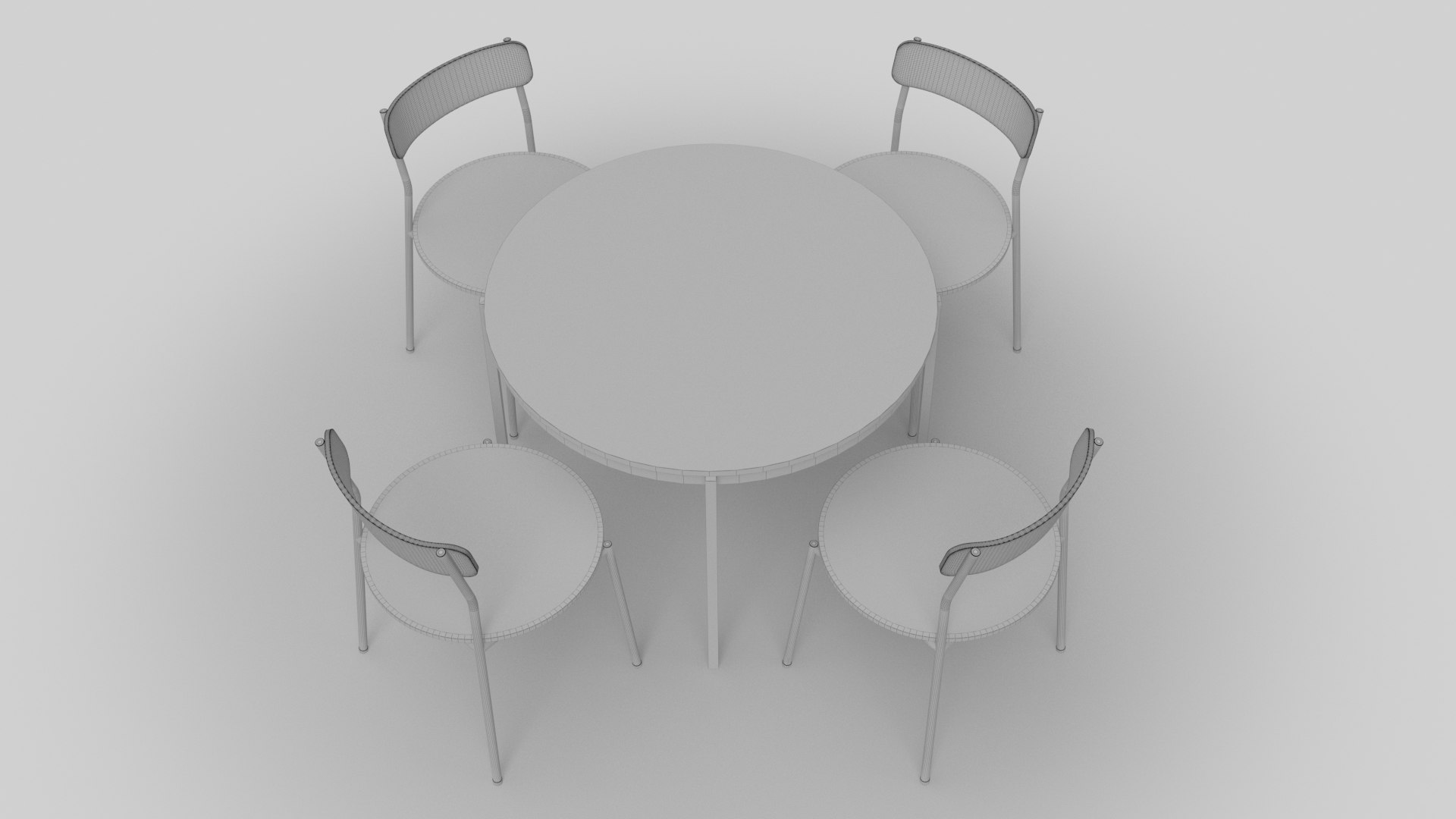 3D CAFE TABLE SET - TurboSquid 2426571