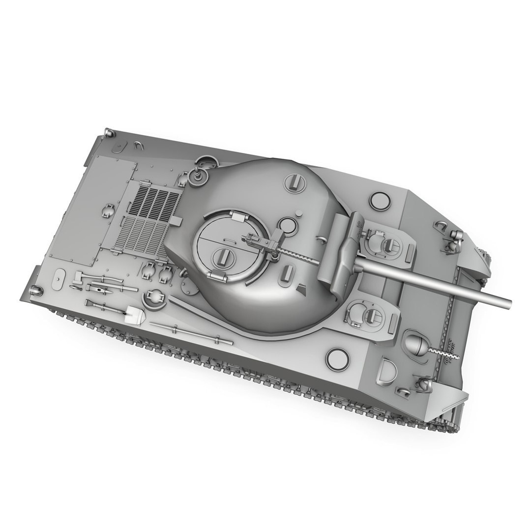 M4a2 Sherman - M4 3d Model