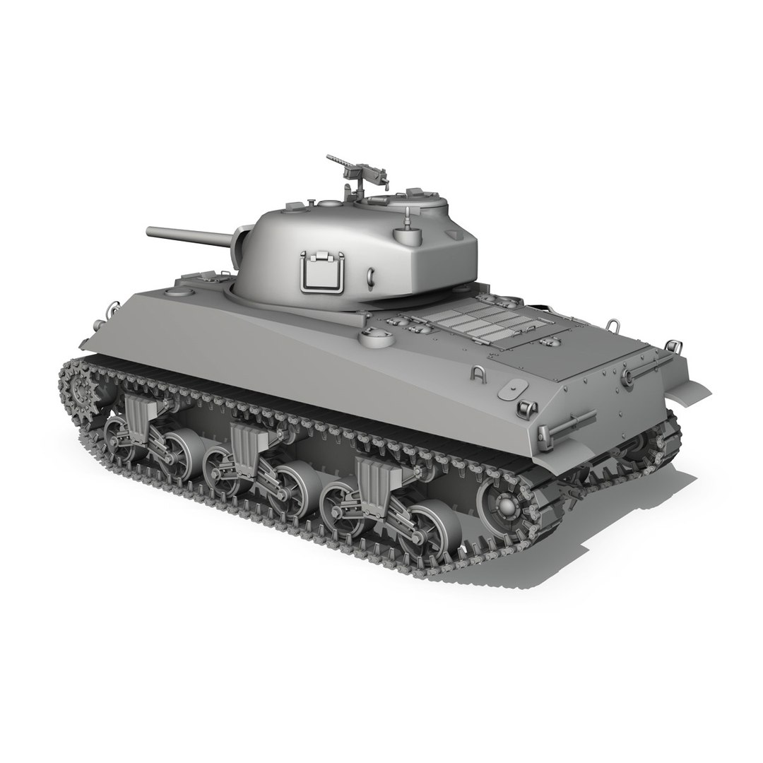 M4a2 Sherman - M4 3d Model