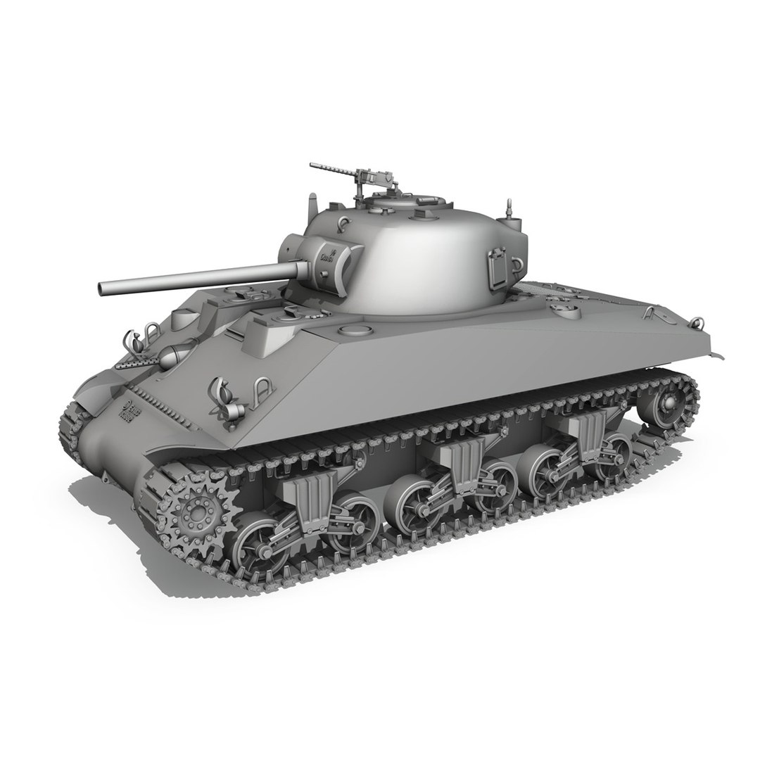 M4a2 Sherman - M4 3d Model
