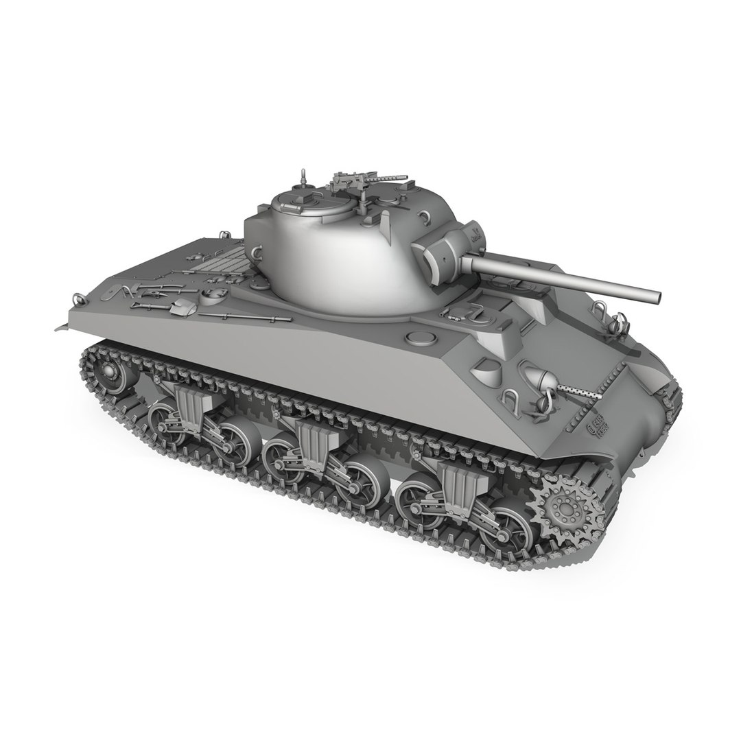 M4a2 Sherman - M4 3d Model