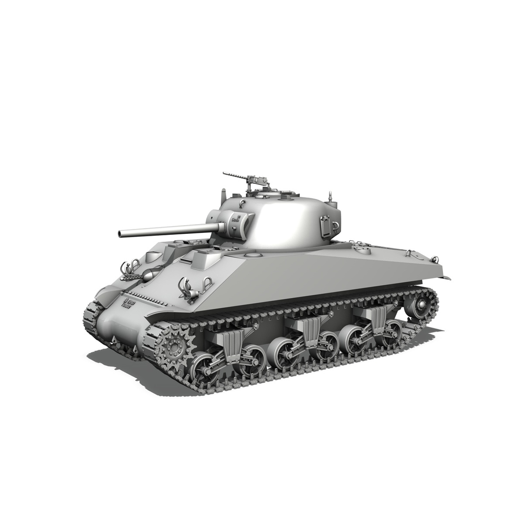 M4a2 Sherman - M4 3d Model