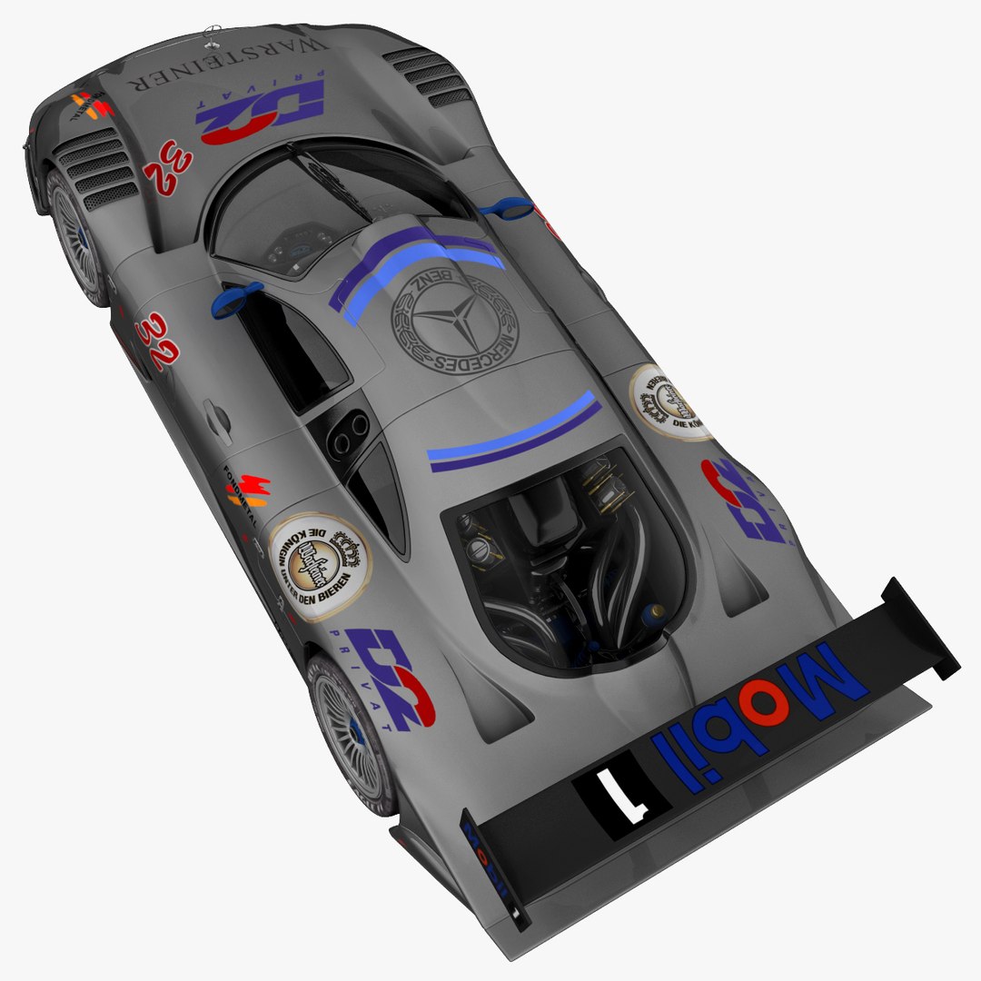 3d model mercedes clk gtr