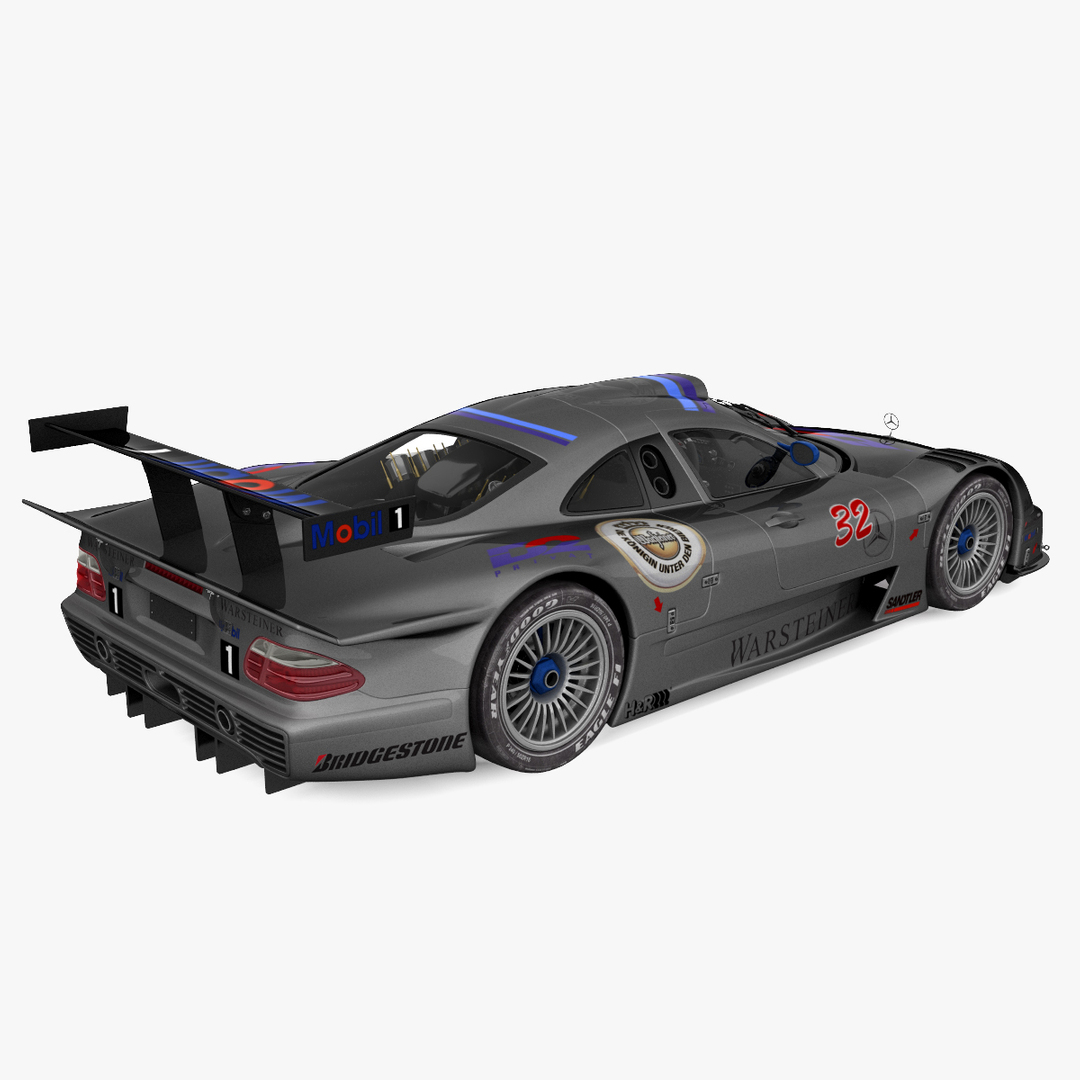 3d model mercedes clk gtr