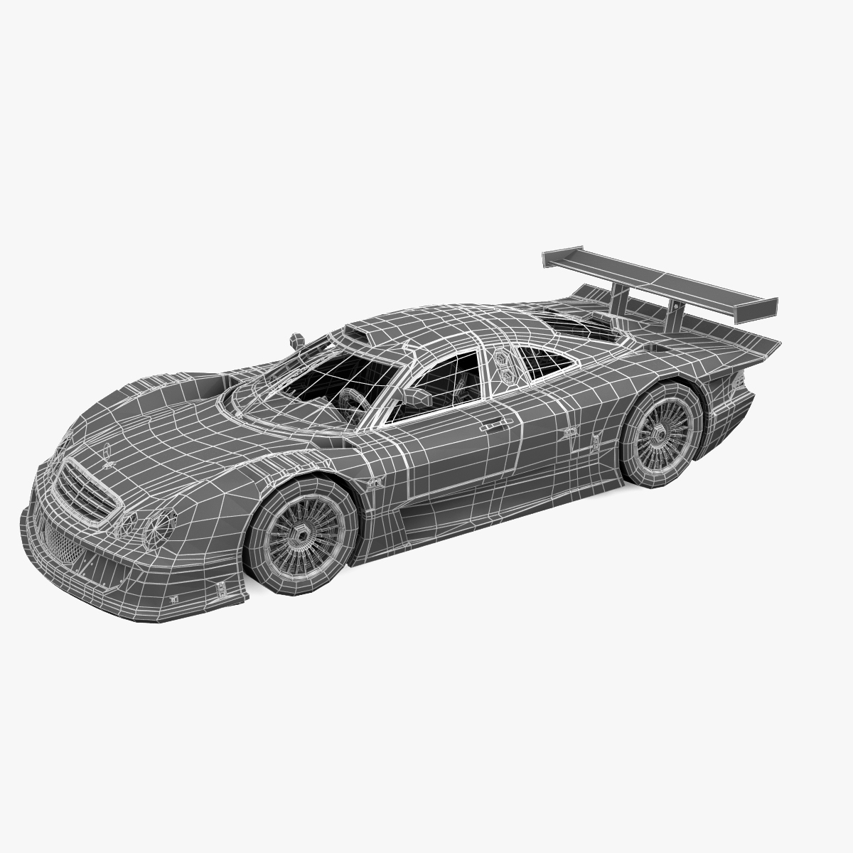 3d model mercedes clk gtr