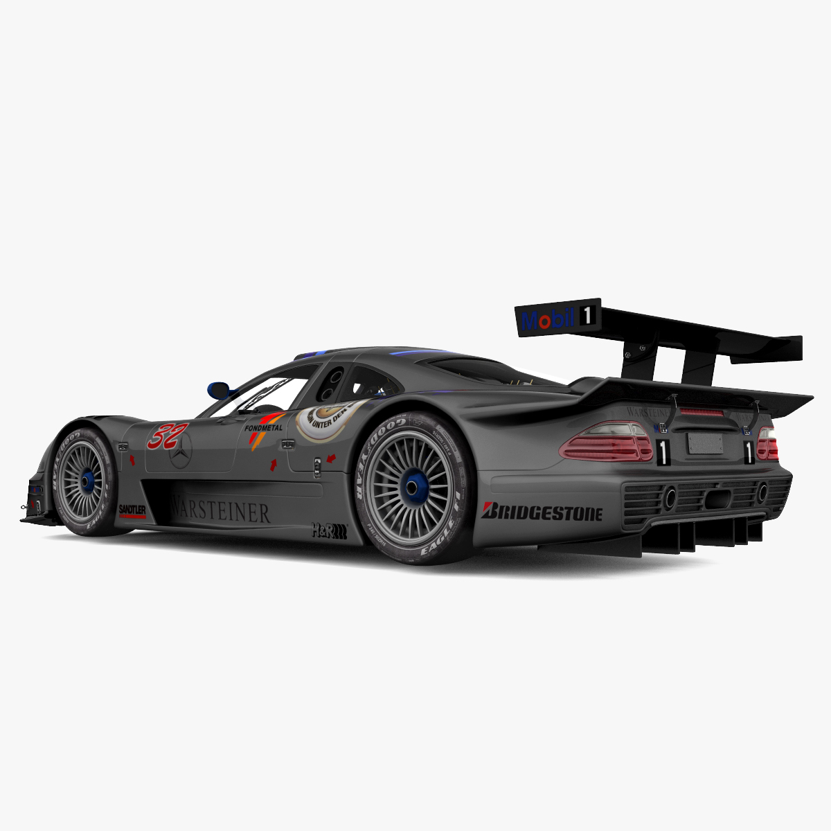 3d model mercedes clk gtr