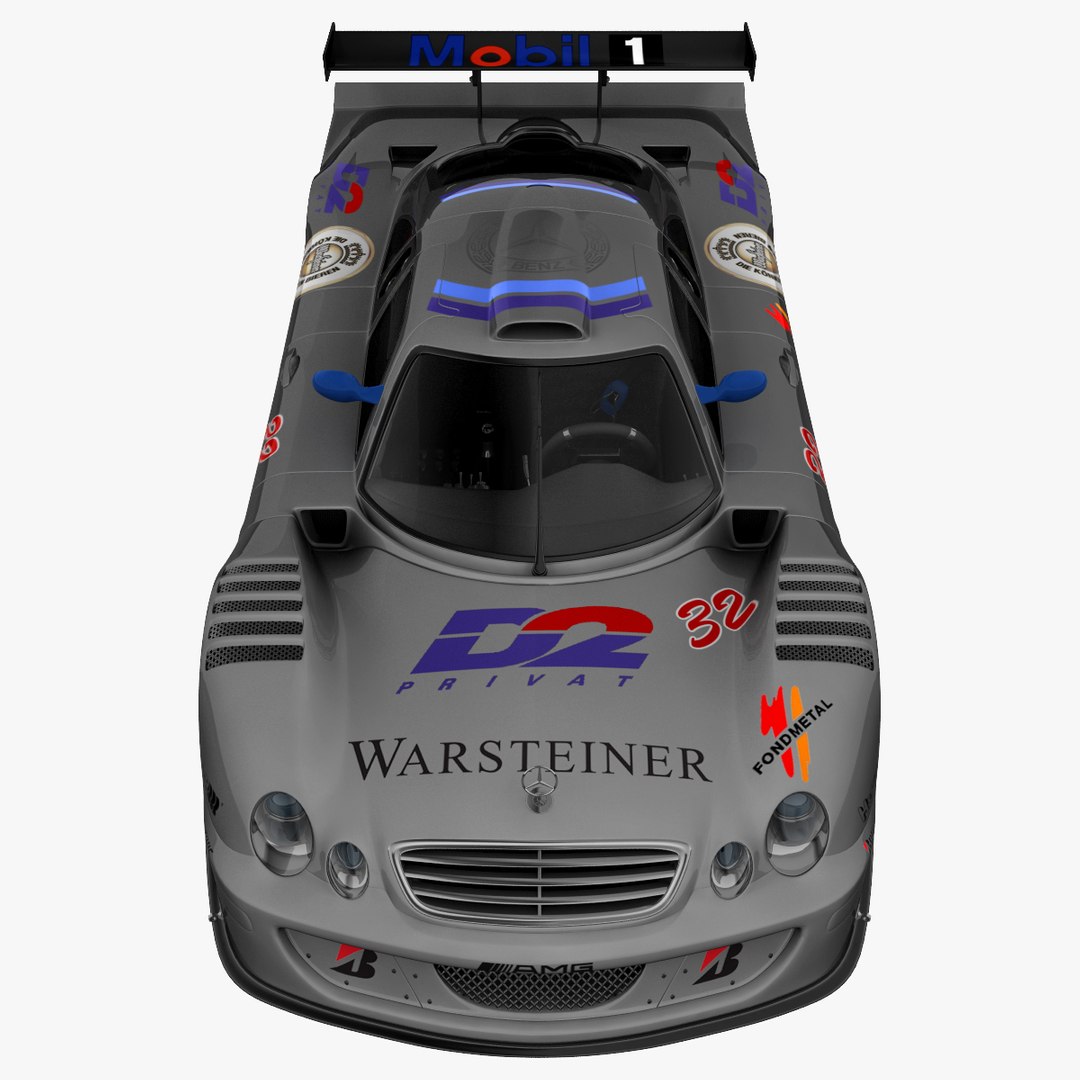 3d model mercedes clk gtr