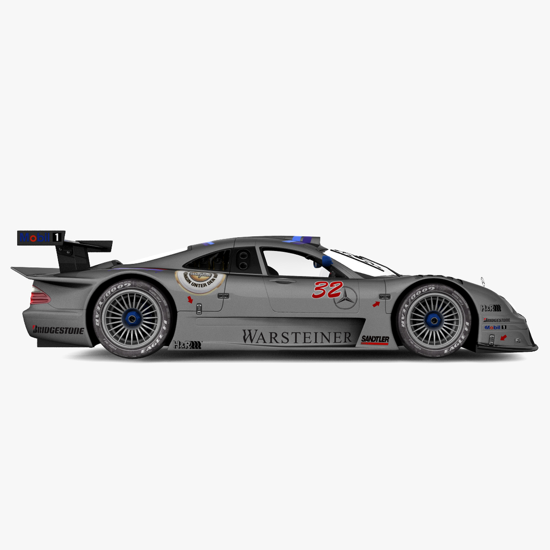 3d model mercedes clk gtr