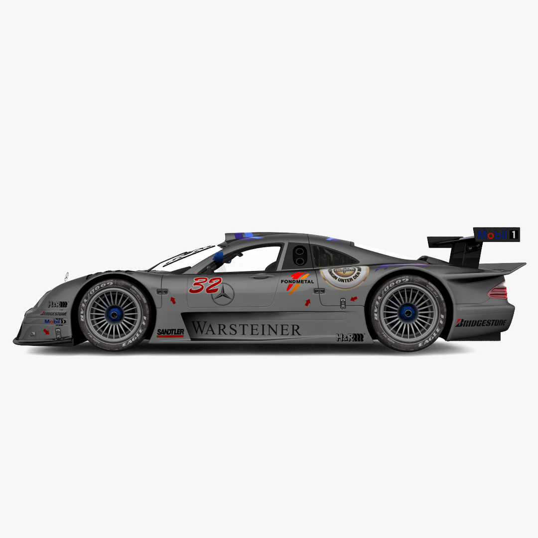 3d model mercedes clk gtr