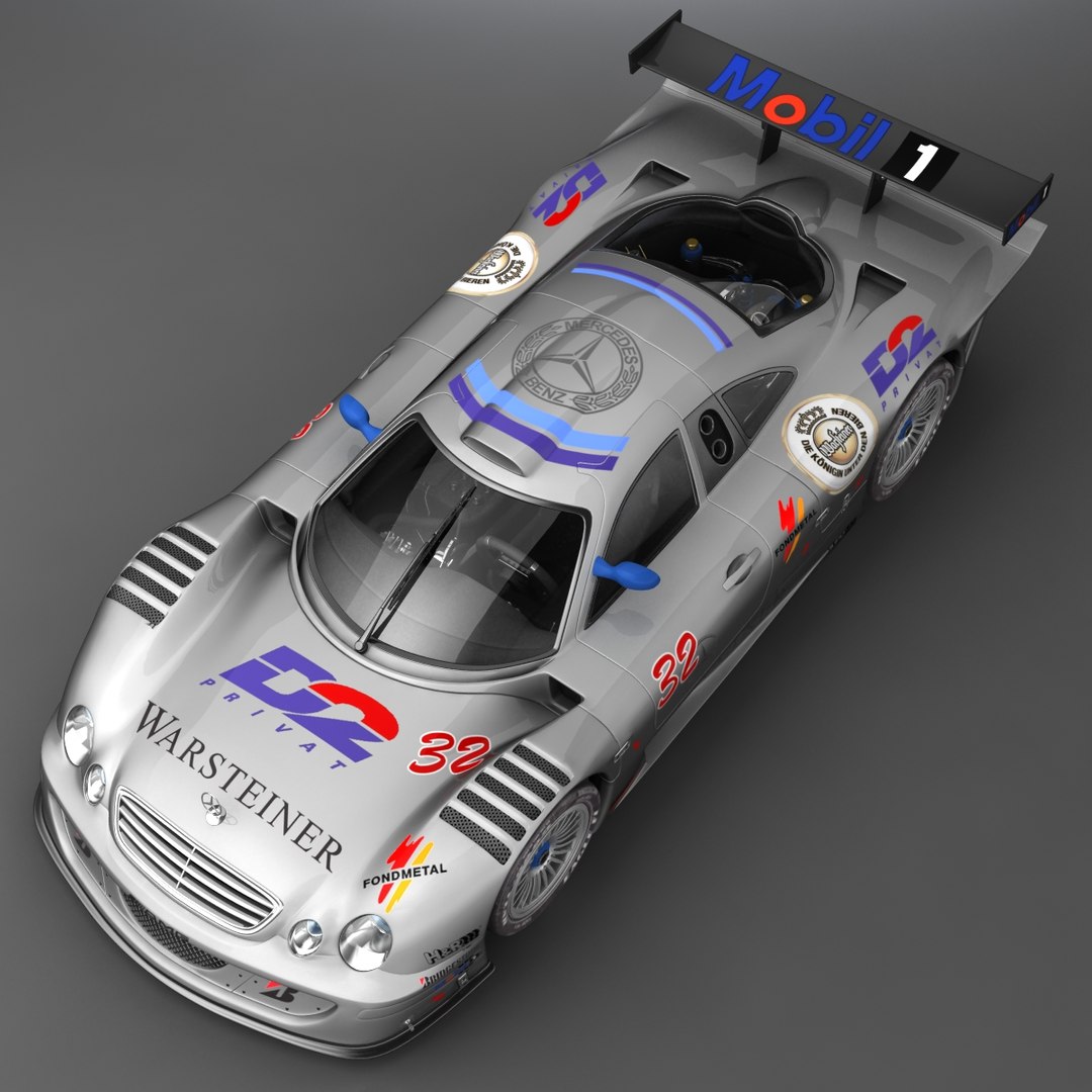 3d model mercedes clk gtr