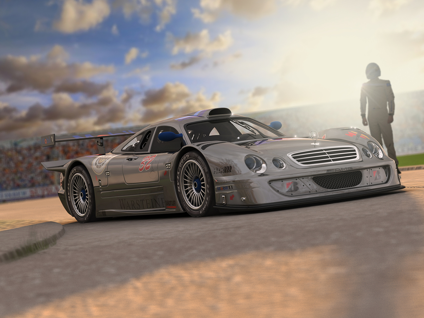 3d model mercedes clk gtr