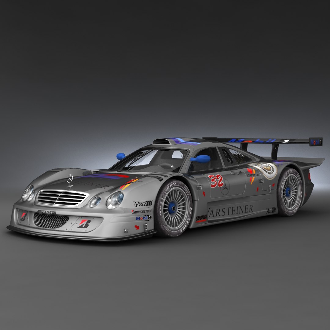 3d model mercedes clk gtr