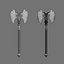 medieval axe 3d obj