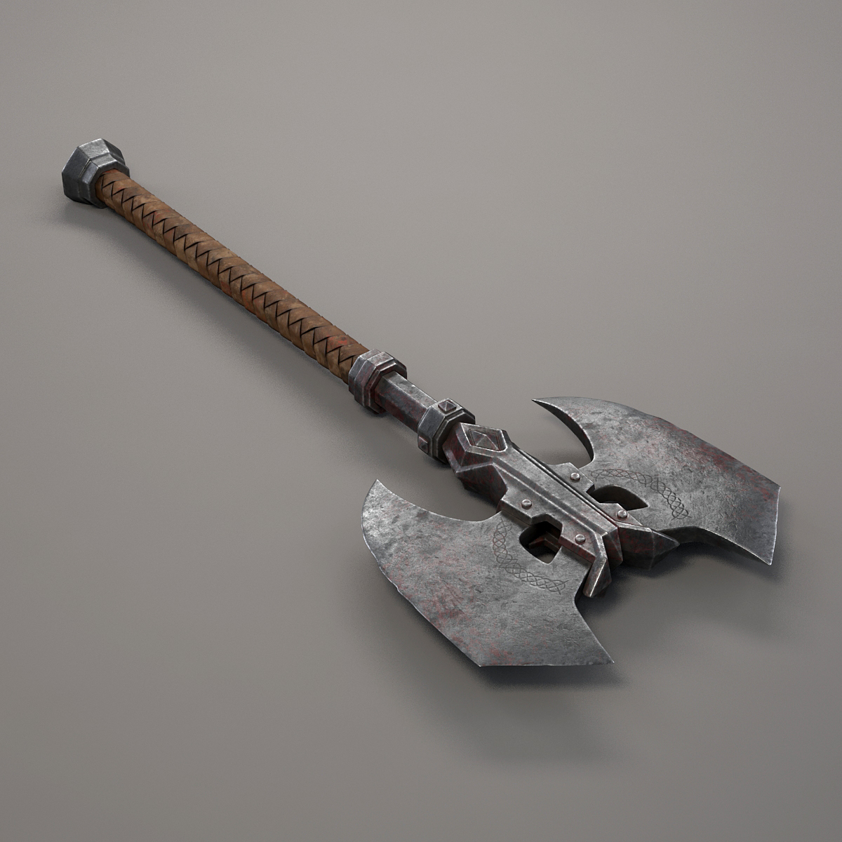 medieval axe 3d obj