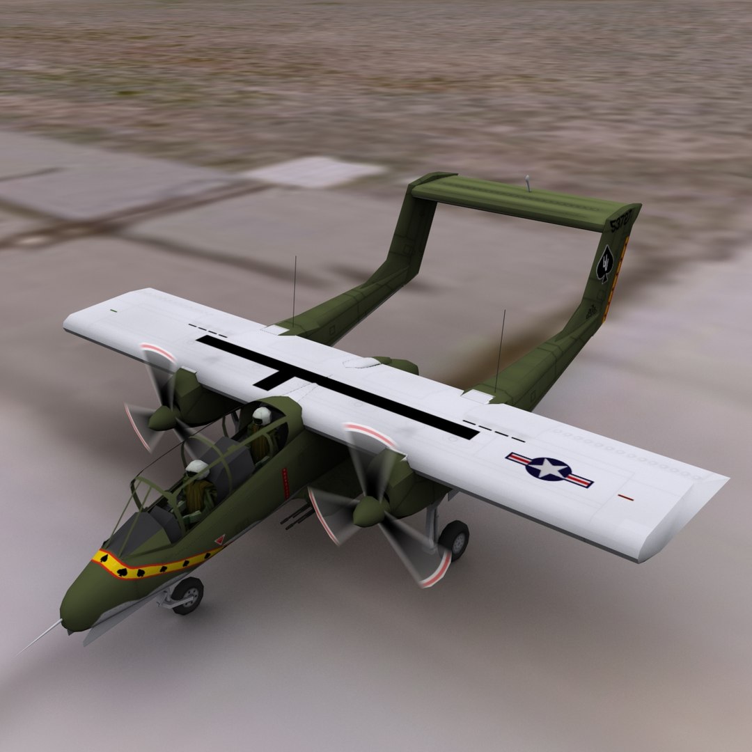 3d Model Of North American Ov-10 Bronco