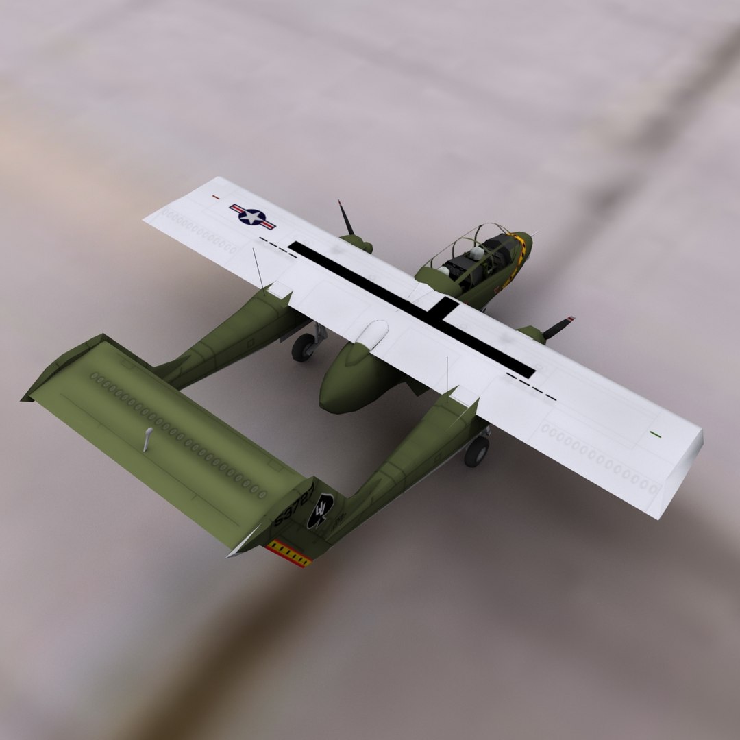 3d Model Of North American Ov-10 Bronco