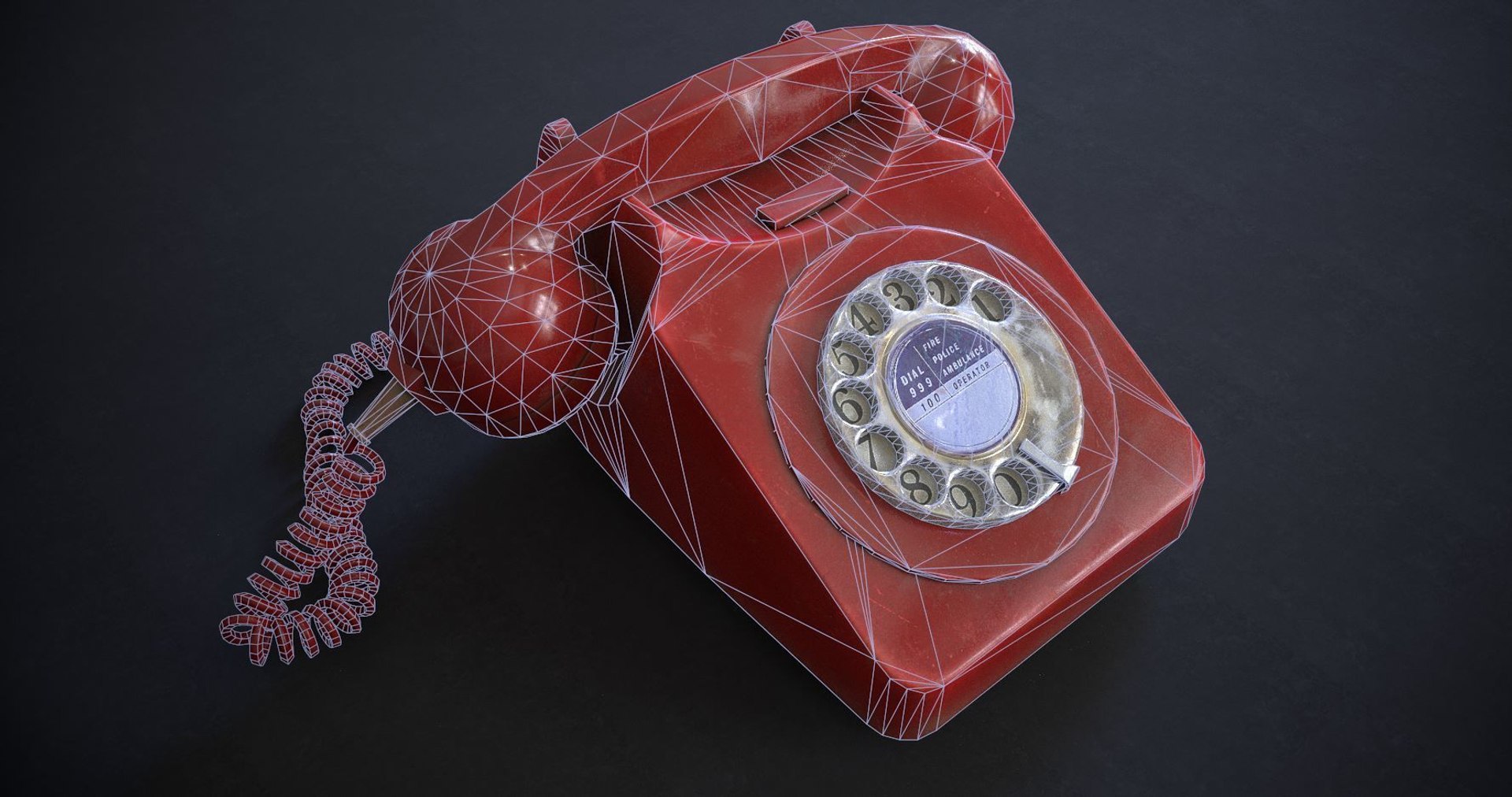 3D Vintage Telephone Rotary - TurboSquid 2004847