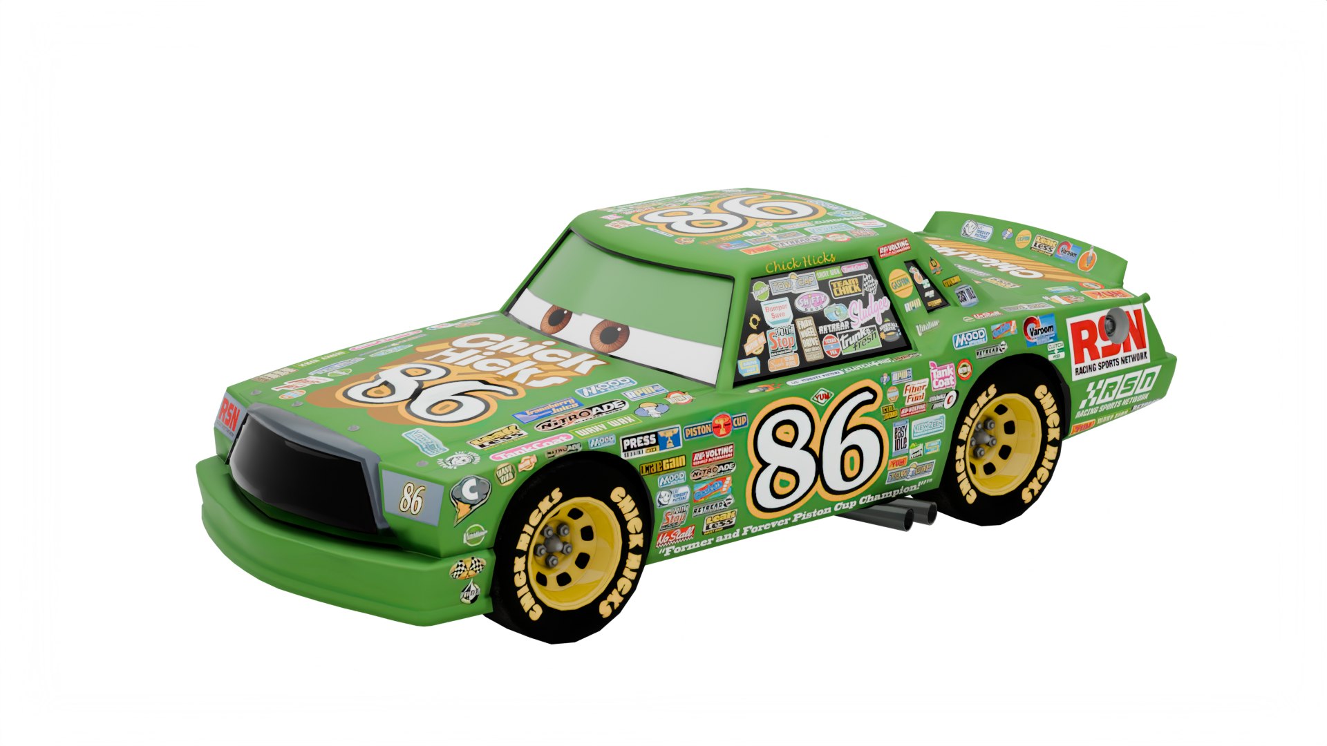 3D Chick Hicks Model - TurboSquid 2460603