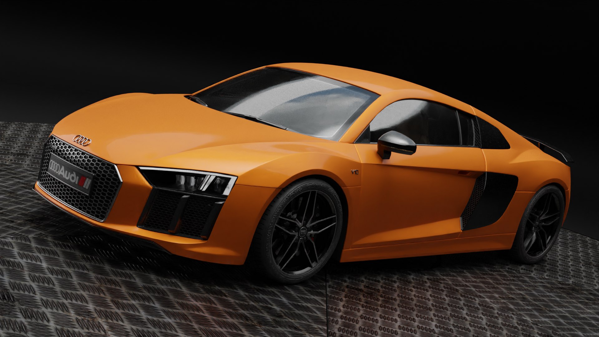 modelo 3d Audi R8 Orange colour - TurboSquid 1962559