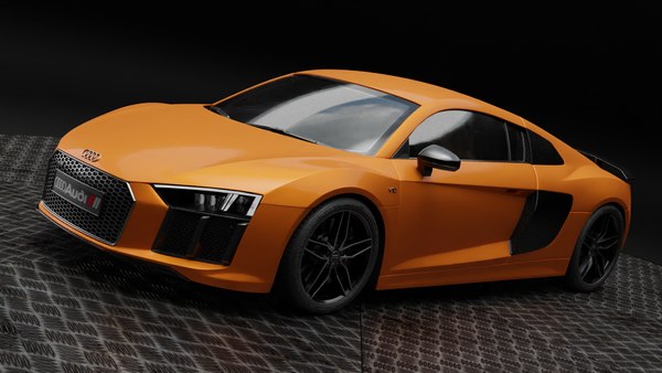 modelo 3d Audi R8 Orange colour - TurboSquid 1962559