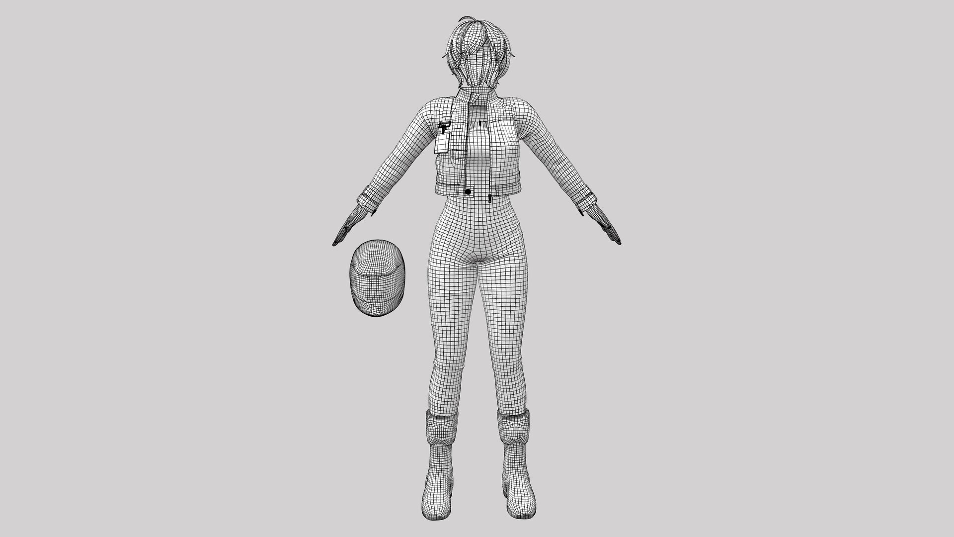 Sci-fi Female Rider Outfit 3D Model - TurboSquid 2076055