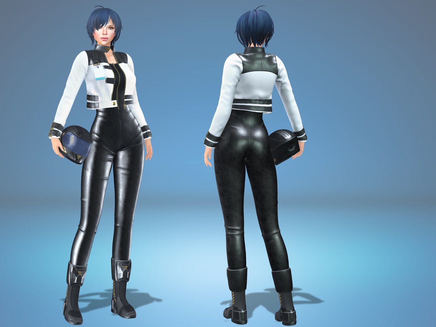 Sci-fi Female Rider Outfit 3D Model - TurboSquid 2076055