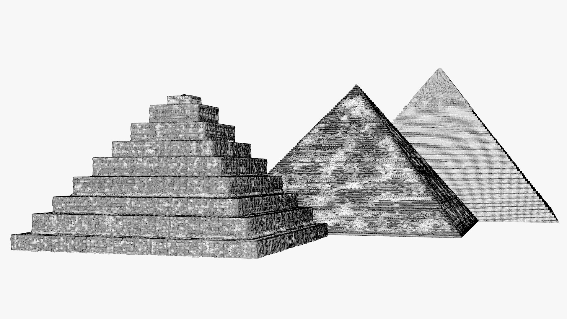3D Model Egyptian Pyramids - TurboSquid 2174701