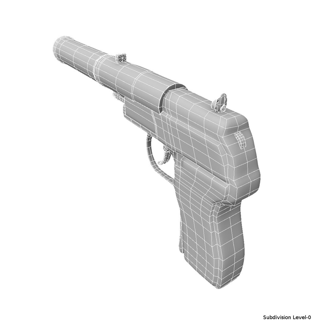 3d Model Pb 6p9 Silenced Pistol