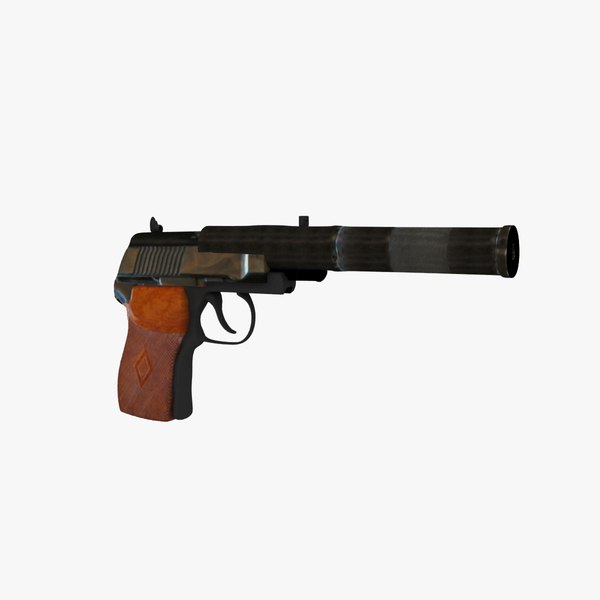 modelo 3d Pistola silenciada PB 6P9 - TurboSquid 747872